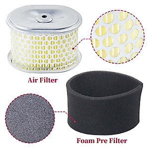 NIDAIFEI 4 Pack GX160 Air Cleaner Element Replaces Honda 17210-ZE1-505, 17210-ZE1-517, 17210-ZE1-822 for Honda GX110, GX120, GX120K1, GX140, GX160, GX160H1, GX200 Engines