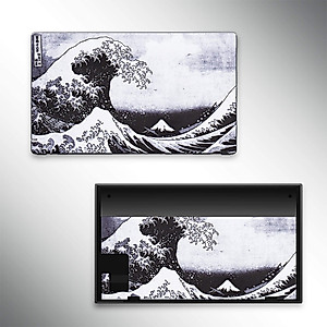 BelugaDesign Wave Switch Skin | Cool Sticker Wrap Vinyl Decal | Painting Japanese Water Ocean Cute | Compatible with Nintendo Switch (Switch Standard, Gray)