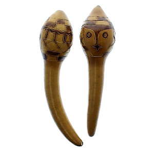 Hand Burnished Pair of Maracas
