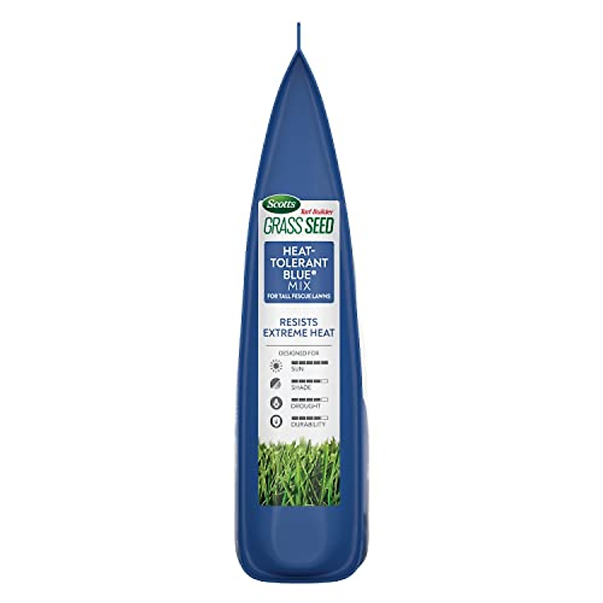 Scotts Turf Builder Grass Seed Heat-Tolerant Blue Mix for Tall Fescue Lawns with Fertilizer and Soil Improver, 2.4 lbs.