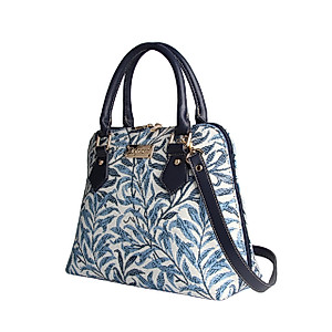 Signare Tapestry Hand Shoulder Bag Cross Body Purses Handbag Satchel Bag for Women In William Morris Willow Bough|CONV-WIOW
