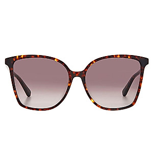 Kate Spade New York Women's Brigitte/F/S Cat Eye Sunglasses, Havana, 58mm, 16mm