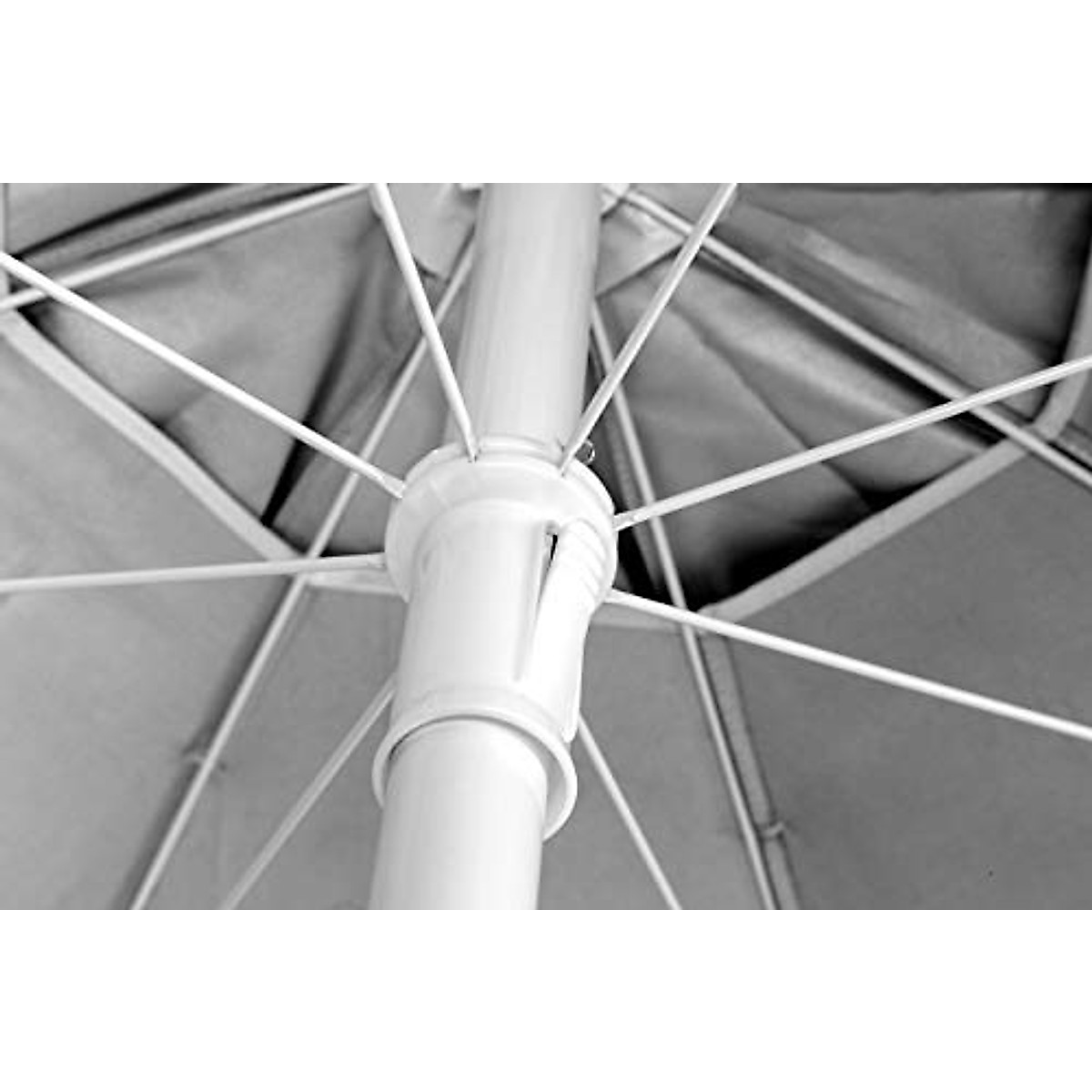 Sport-Brella Core Vented SPF 50+ Upright Beach Umbrella (6-Foot), Heathered Blue