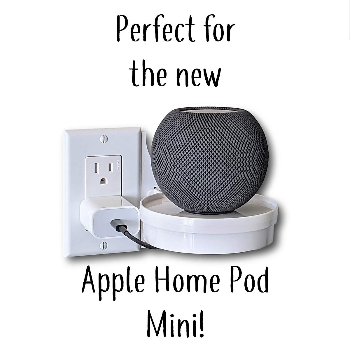 The Google Home Hub Nest Hub [Gen 1 and Gen 2] Mount for Electrical Outlets. Full Swivel. Installs in Seconds. Hidden Cord Storage. Award Winning Design. Works on All Vertical Outlets.