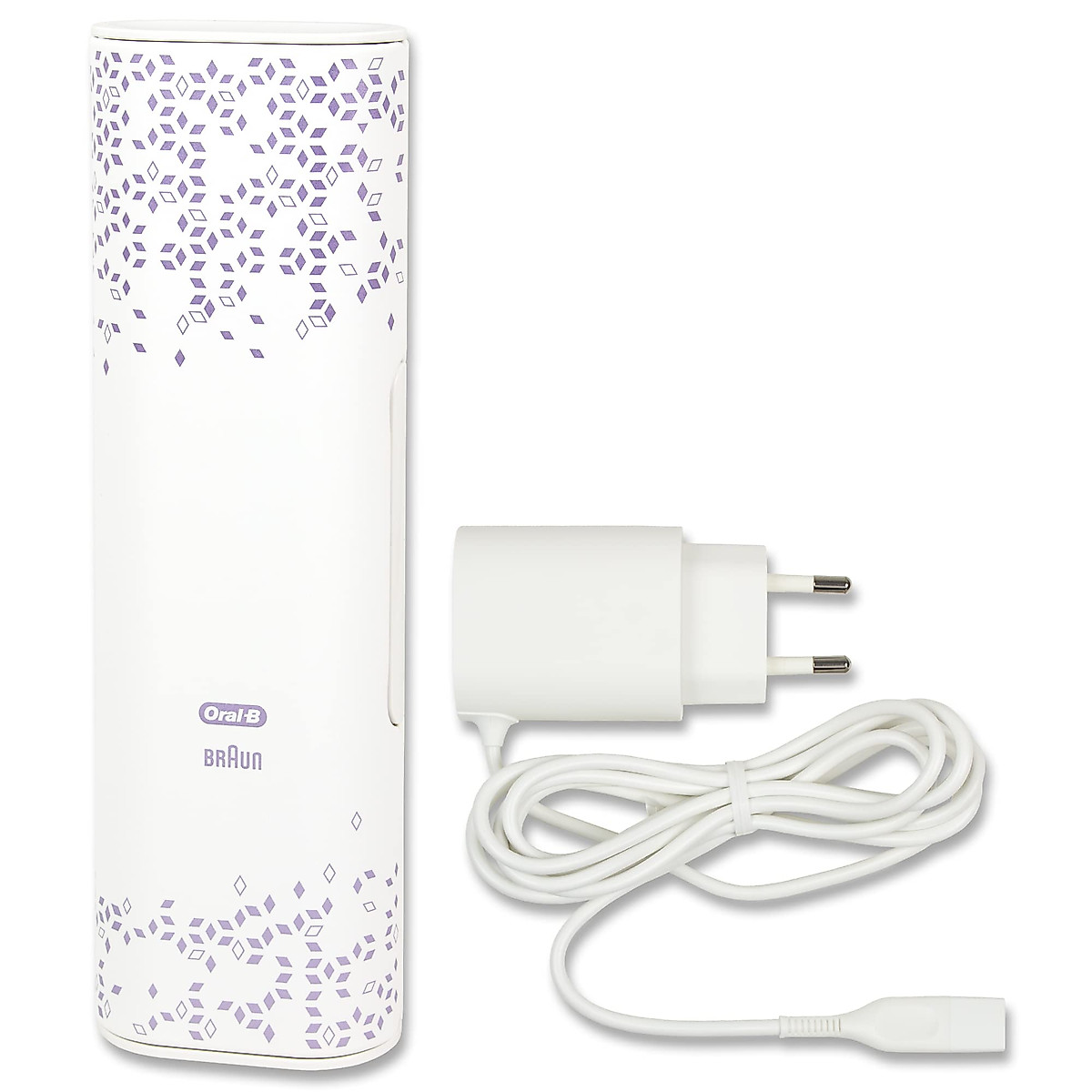 Oral-B Genius Series Travel Toothbrush Kit with Charging Function for 1 Handpiece and 2 Toothbrush Heads | Set Includes Travel Case and US-Charging Cable (Orchid Lila)