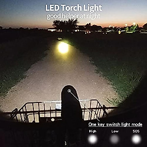 ZEALOT Bluetooth Speaker, Portable Wireless Speaker, S1 Bocina Bluetooth, 4000mAh, IPX5 Waterproof, LED Torch Light, MIC/TF/AUX for Home Outdoor Hiking Camping iOS Andoird -Gray