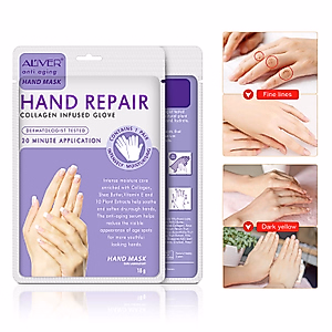 Hand Peel Mask, (5 Pack) Moisturizing Gloves,Moisturizing Natural Therapy Gloves,Exfoliating Hand Peeling Mask for Dry Hands, Repair Rough Skin for Men Women