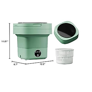 MacLehose Mini Portable Washing Machine,9L, Mini Washer and Dryer Combo, Foldable,Portable Washer Machine for Baby Clothes, Underwear or Socks,Small Clothes, Camping&Travel Laundry,Mini Washer