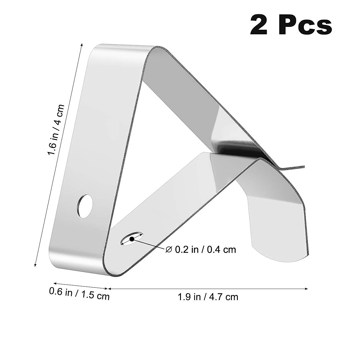 BESTonZON Holder Probe Clip Holder Stainless Steel Kitchen Clamp for Fryer Coffee Pot 2pcs