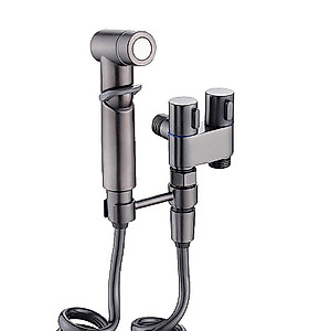 Modern Bathroom Handheld Bidet Sprayer Set Elegant Toilet Hand Sprayer Long Flexible Hoses Hand Shower For Bathroom