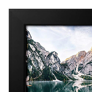 Americanflat 12x18 Black Picture Frame - Composite Wood with Shatter Resistant Glass - Horizontal and Vertical Formats for Wall with Included Hanging Hardware