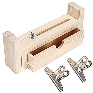 Xximuim Paracord Jig Bracelet Maker Wood Jig Bracelet Maker U Shape Clear Scale Bracelet with 2 Clamp DIY Hand Knitting Bracelet Jig Bracelet Braiding Tool (Style 3.)