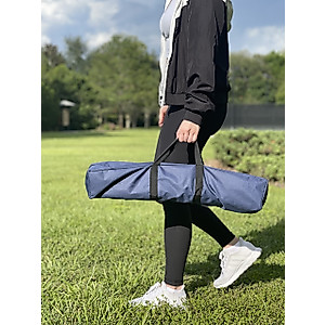 TrashMigo Portable Trash Can - Collapsible, Indoor/Outdoor Trash Bag Holder for Garbage - Durable Trashcan for Beach, Camping, Tailgate, Picnic and More... (Black) (01)