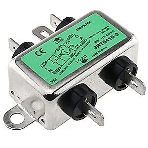 E-outstanding Power Line Filter Noise Suppressor Power EMI Filter Model JRT0410-2 AC 115/250V 50/60Hz
