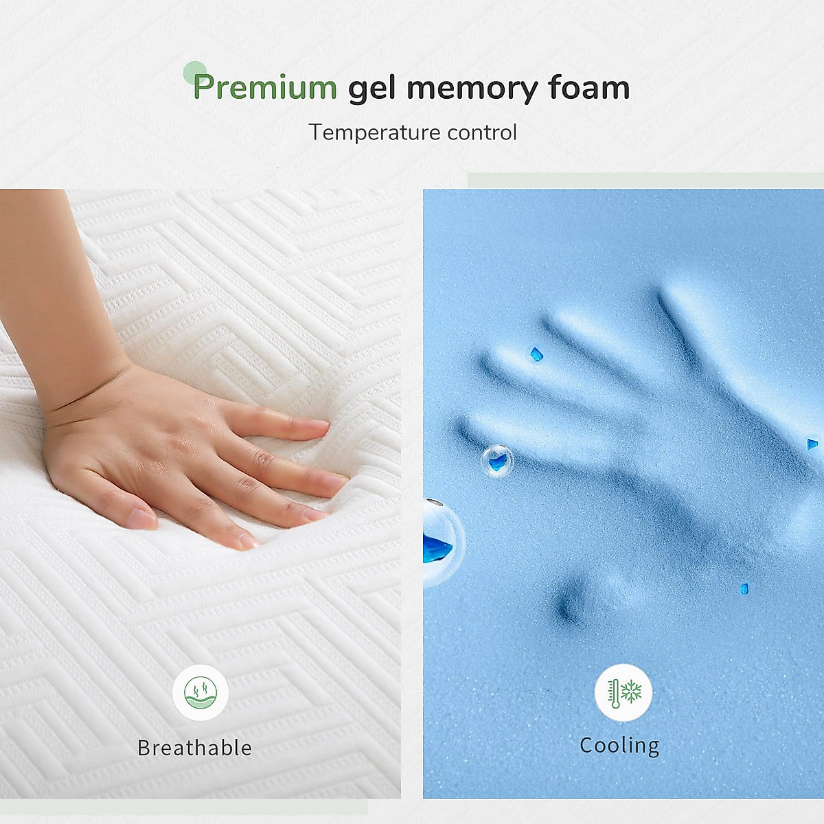 Novilla Full Mattress, 10 Inch Memory Foam Mattress Full Size for Pressure Relief & Cool Sleep, Full Memory Foam Mattress