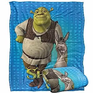 Shrek Pals Officially Licensed Silky Touch Super Soft Throw Blanket 50" x 60"