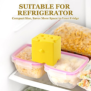 HooYiYuuX 2Pcs Sliced Cheese Slice Holder Container for Refrigerator, Cow Cheese Storage Container for Fridge with Flip Lid, Butter Block Cheese Keeper Saver Box,Kitchen Gadget for Saving Cheese