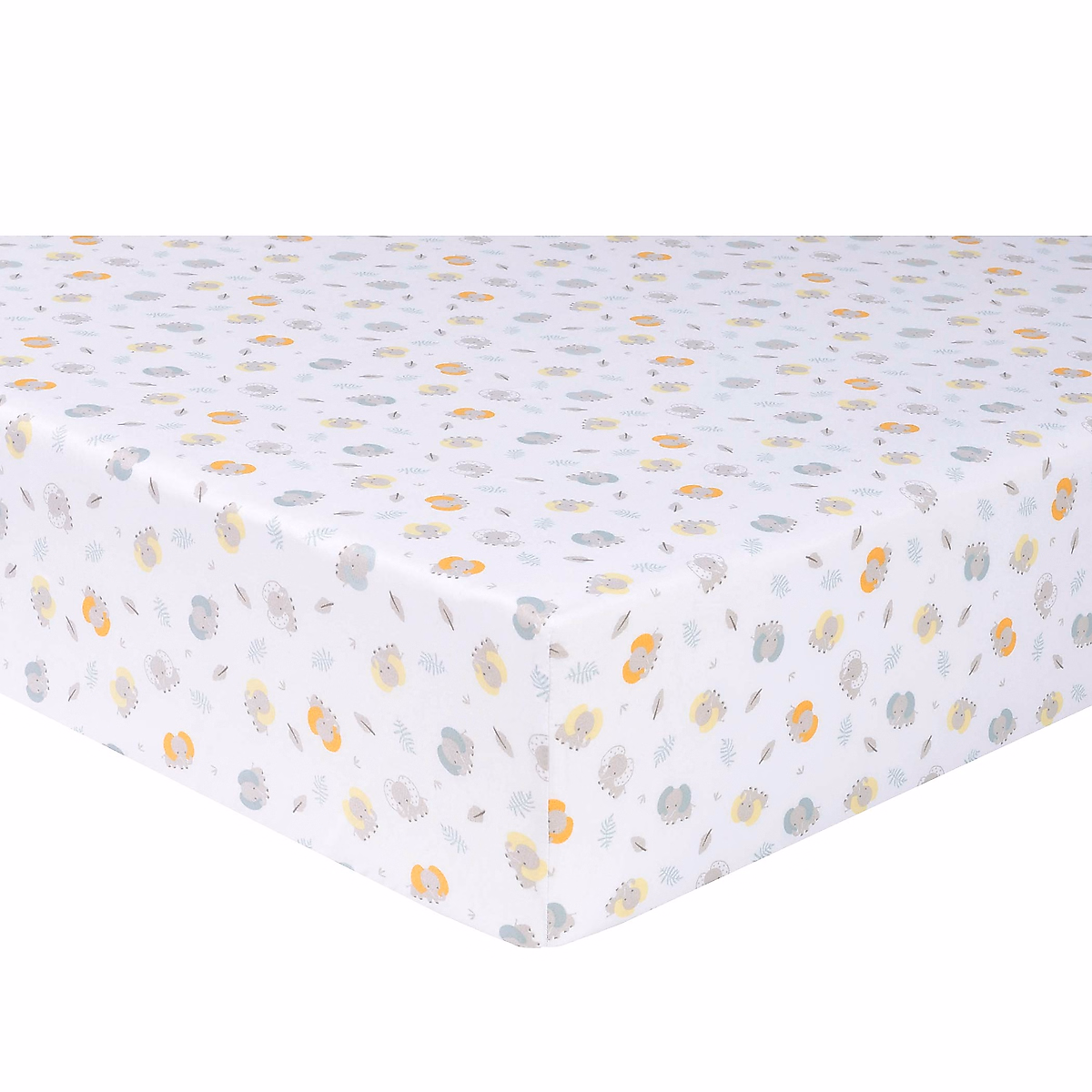 Sammy & Lou Jungle Pals 2-Pack Microfiber Fitted Crib Sheet Set, Fits Standard Crib Mattress 28 in x 52 in; Fully Elasticized,