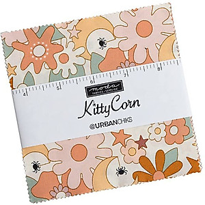 Moda Fabrics Kitty Corn Charm Pack by Urban Chiks; 42-5 Inch Precut Fabric Quilt Squares, Assorted Color, 31170PP