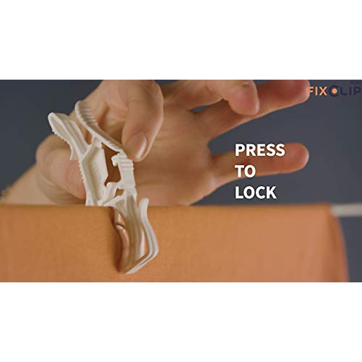 FIXCLIP Mini 16-Pack - Probably The Worlds Strongest Clothespin - Lockable & Storm-Proof - Never Lose Your Laundry Again!