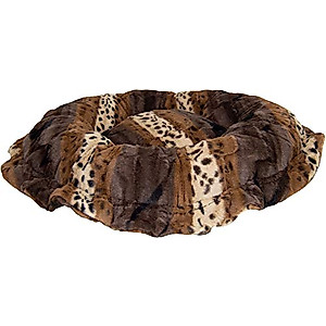Bessie and Barnie Ultra Plush Wild Kingdom Deluxe Luxury Dog/Pet Lily Pod Bed Machine Washable