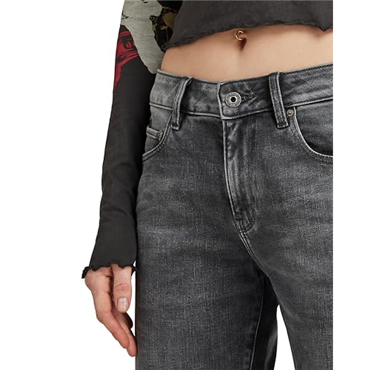 G-STAR Women's Boyfriend, Grey (Vintage Basalt D15264-C293-B168), 25W / 28L