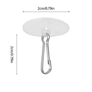 100PCS Clear Command Hooks, Command Ceiling Hooks Self-Adhesive Ceiling Hooks for Hanging, Sticky Damage-Free No-Drill Ceiling Discs for Festival Wedding Birthday Party Christams Decorations