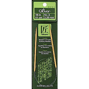Clover Takumi Bamboo Circular Knitting Needle 36-Inch Size 3