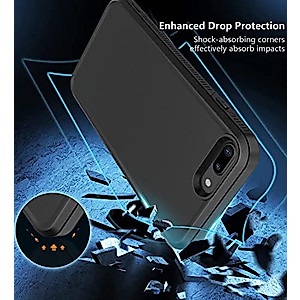 Dewfoam for iPhone 8 Plus/iPhone 7 Plus Case, Protective Shockproof Phone Cover Case para for iPhone 8plus / iPhone 7 Plus Black