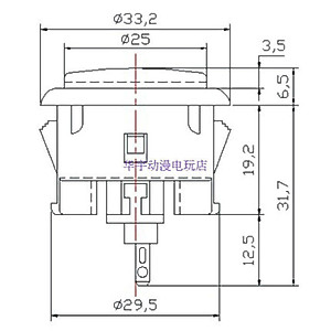 DAGIJIRD Arcade OSBF-30 30MM Japan Joysticks Push Button Replacement for Arcade Joystick Games Console for Sanwa Button Replacement Fightsticks