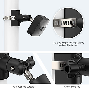 Blink Camera Pole Mounting Bracket, Blink Outdoor 4 Blink Outdoor 3 Blink XT2 Wall Railing Mount Bracket by HOLACA,Applicable Pipe Diameter Size 1.18-7.87 inch (30mm-200mm) (1 Pack)