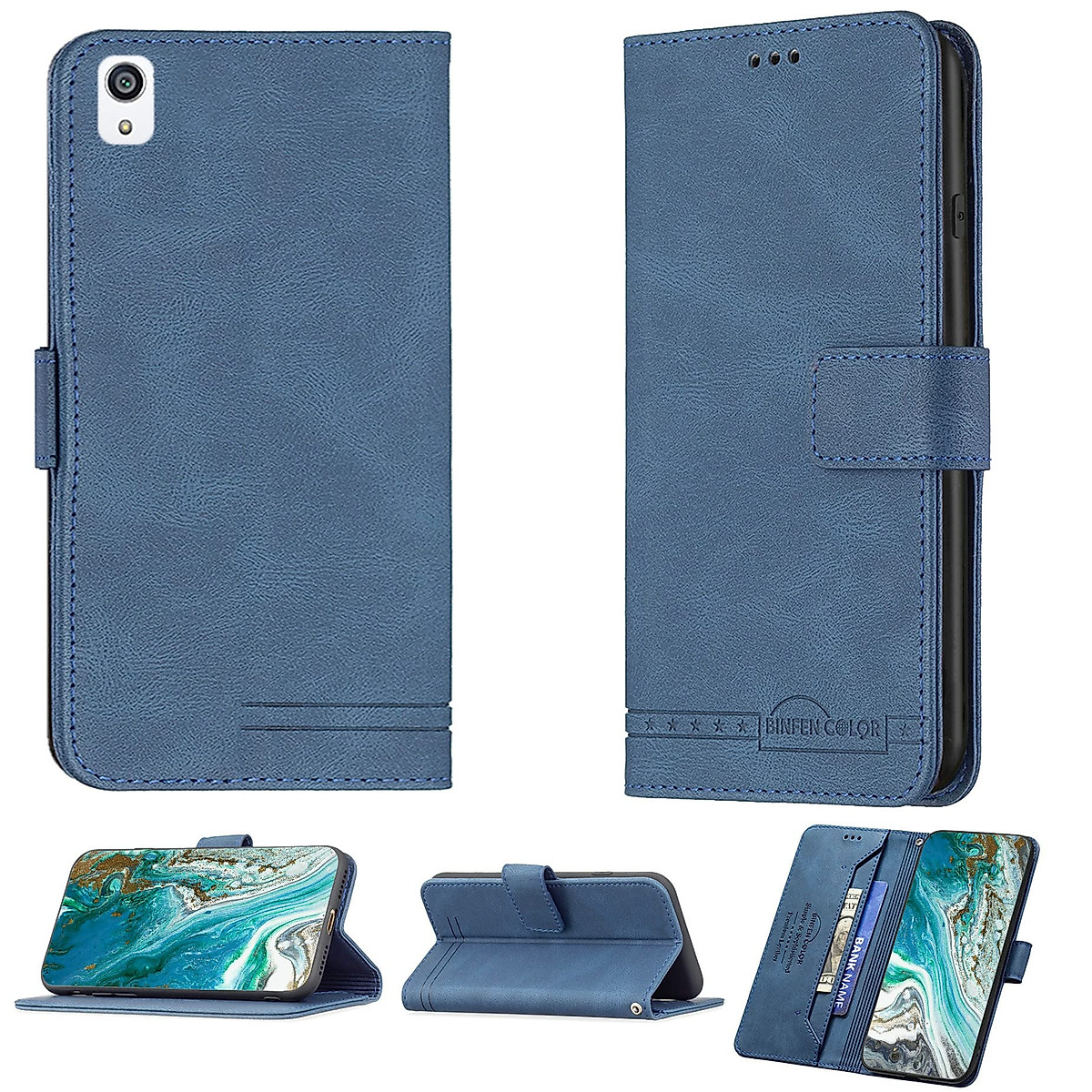 Case for Sony Xperia Z5 Premium Case Compatible with Sony Xperia Z5 Premium Phone Case Flip Stand Cover PU Leather BF09 Wallet Case Blue