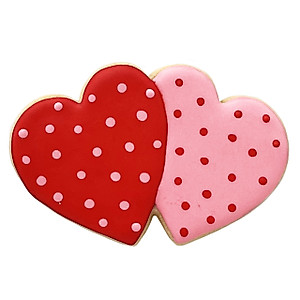 Double Heart Valentine's Cookie Cutter, 4.75" Made in USA by Ann Clark