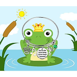 SEIRAA Frog Princess Bracelet You’re the Best Thing I Never Know I Needed Frog Bracelet for Women Frog Stroy Inspired (Frog Bracelet)