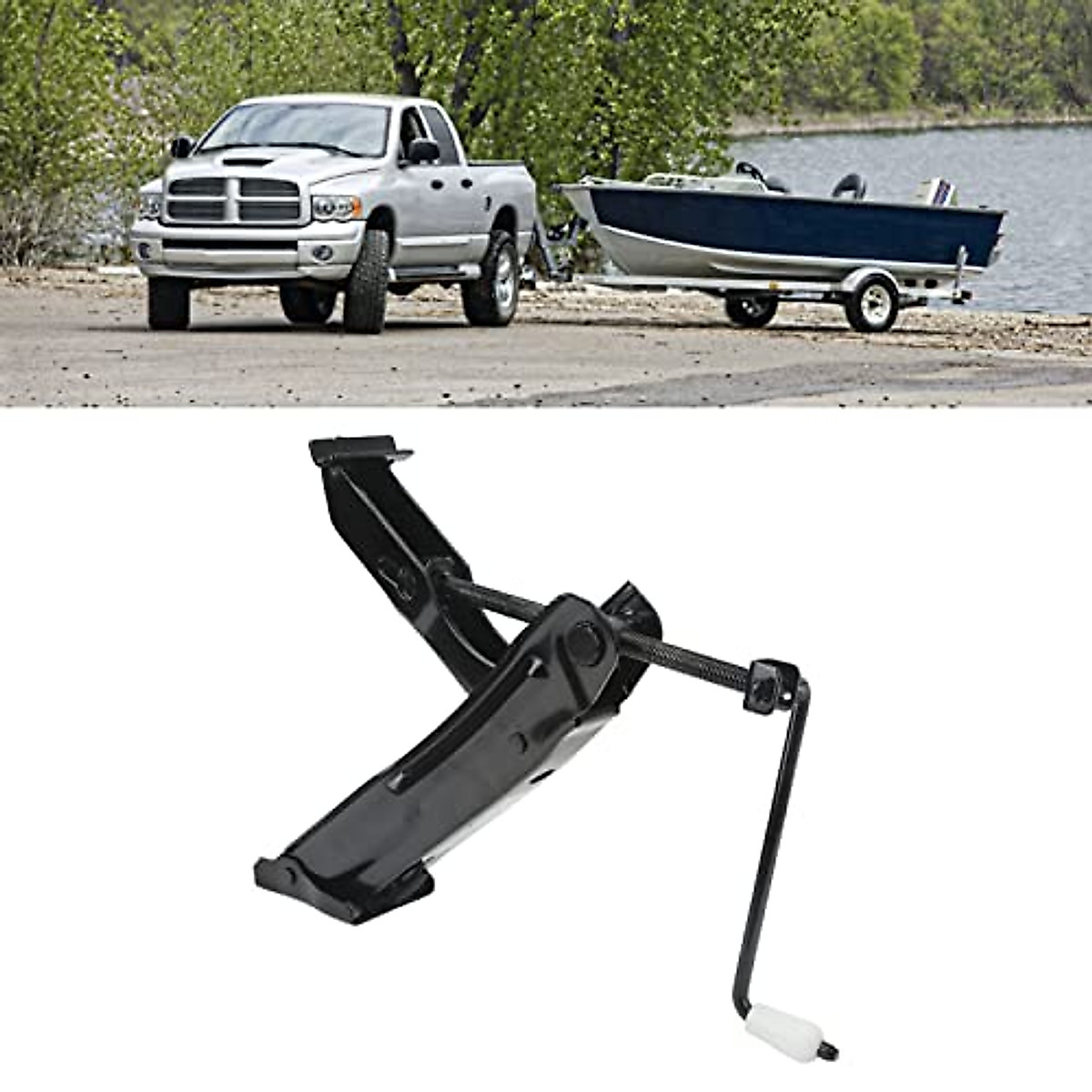 Auto Parts,Hand Crank Jack 1.7 Ton Capacity Tire Raised Lifting Jack Stabilizer Leveling Jacks