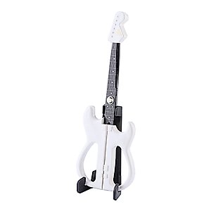 Nikken Cutlery Guitar Scissor SekiSound Pearl White with a stand (Gift Box Included) Hobby Tool SS-35PW