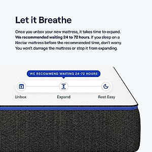 Nectar California King Mattress - 365 Night Home Trial - Gel Memory Foam Mattress - CertiPUR-US Certified Foams - Forever Warranty