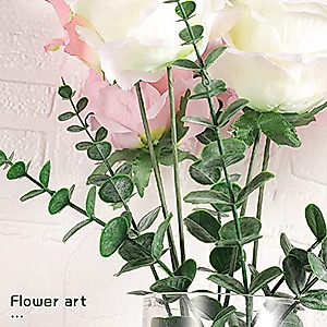 60 Pack Floral Stems Wire for Paper Flower 2 Gauge Flower Stems for Crochet Projects 16 Inch Artificial Green Crafts Wire Wreath Making Supplies for Flower DIY