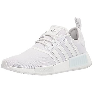 adidas Originals womens Nmd_r1's Sneaker, White/White/Silver Metallic, 7.5 US