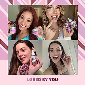 100% Natural Vegan Sleeping Lip Mask by Handmade Heroes | Bakuchiol Natural Lip Plumper, Overnight Lip Moisturizer and Conditioner for Dry Lips | Intensive Lip Butter, Lip Collagen and Lip Therapy Skin Care (Bakuchiol - Collagen Boosting)