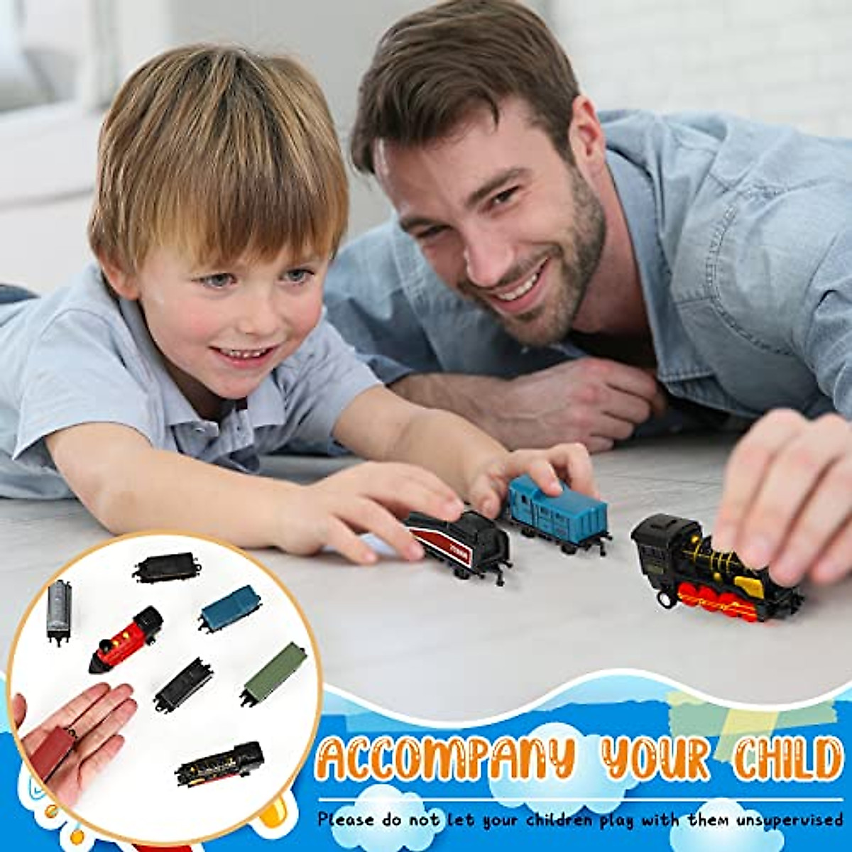 Hanaive 2 Sets Train Toys Small Alloy Retro Steam Train Simulation Steam Toys Train Pull Back Train Model Diecast Locomotive for Boys Girls Christmas Birthday Party Favor Classroom School Reward Gifts