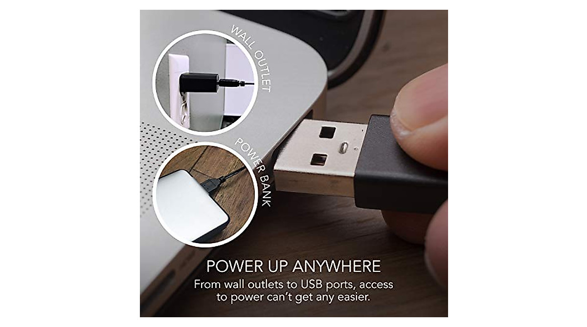 Sharper Image USB Fan: Quiet, Portable, Touch Control