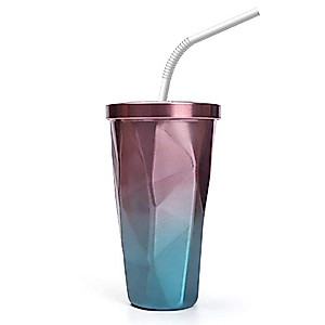 Plastic White Flexible Drinking Straws 380 Bulk, Individually Wrapped Disposable White Straws 7.75 Inches Long