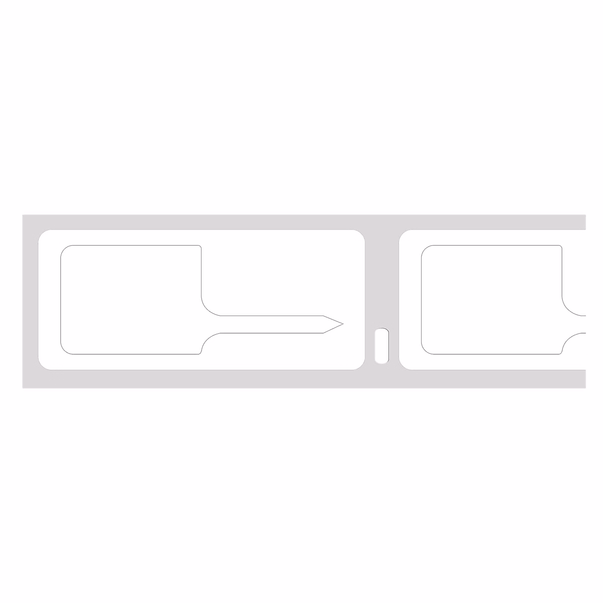 USUPERINK 1 Roll (400 Labels/roll) Compatible for Dymo LabelWriter 30373 Jewelry Price Tag 2-up Rat Tail Labels 7/8'' x 15/16'' Retail Adhesive Label Sticker [NOT FIT 550 & 5XL]