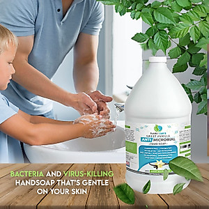 Plainly Earth Antimicrobial Liquid Hand Soap (64 Oz) - Antibacterial Soap Refill - Hand Soap Refill Bottle - Cruelty Free Moisturizing Soap, Sweet Vanilla