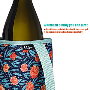 WK IEASON Standard Wine Cooler Sleeves Portable Champagne Insulator Sleeve Can Cooler Beer Cooler Cover- Keeps Wine & Champagne Chilled for Hours (Black)