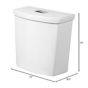 American Standard 4133A518.020 H2OPtion Dual Flush Tank Complete with Aquaguard Liner, White