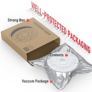 YESWELDER Flux Core Mig Wire, Mild Steel E71TGS .035-Diameter, 10-Pound Strong ABS Plastic Spool Welding Wire