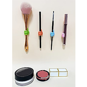 LBKKC Silicone Thumb Hooks, 30pcs Self Adhesive Wall Hooks, Multifunctional Cord Holder for Desk, Data Cable Clip Wire Desk Organizer