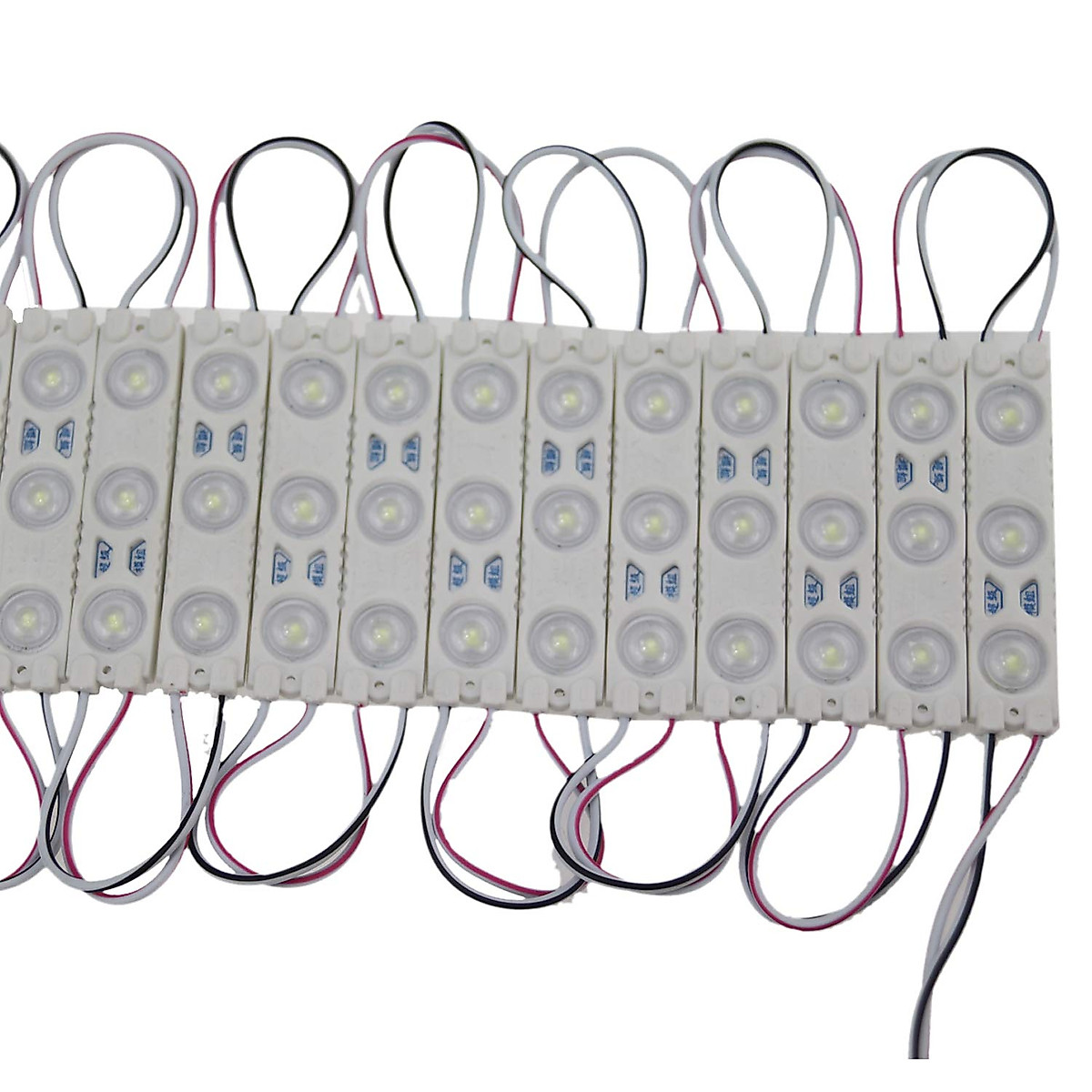 Rextin Super bright 200pcs 2835 3 LED Module White Waterproof Decorative Light for Letter Sign Advertising Signs with Tape Adhesive Backside 3 Years Warranty